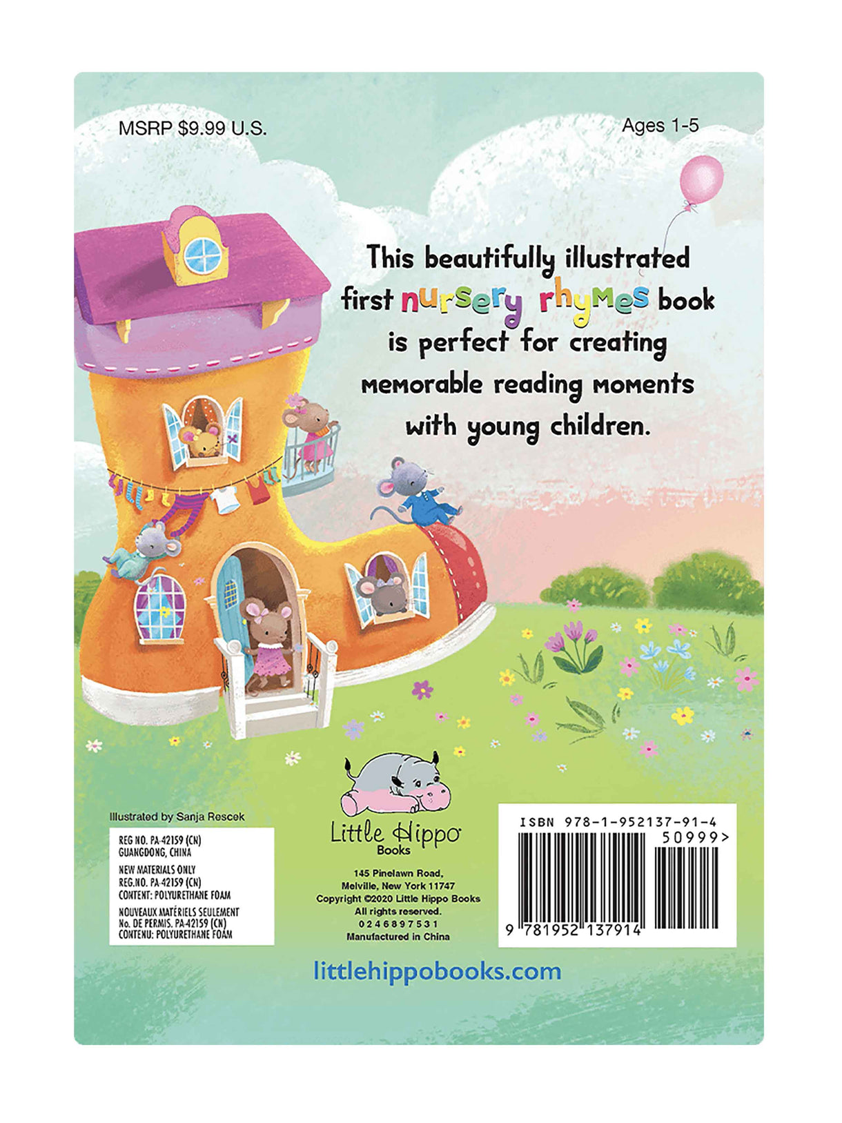 My First Book of Nursery Rhymes - Little Hippo Books